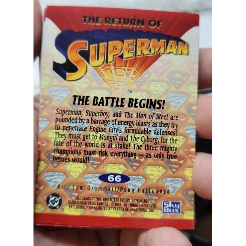 Toys | 1993 Skybox The Return Of Superman 76 Out Of 10 Card Set Dc ...